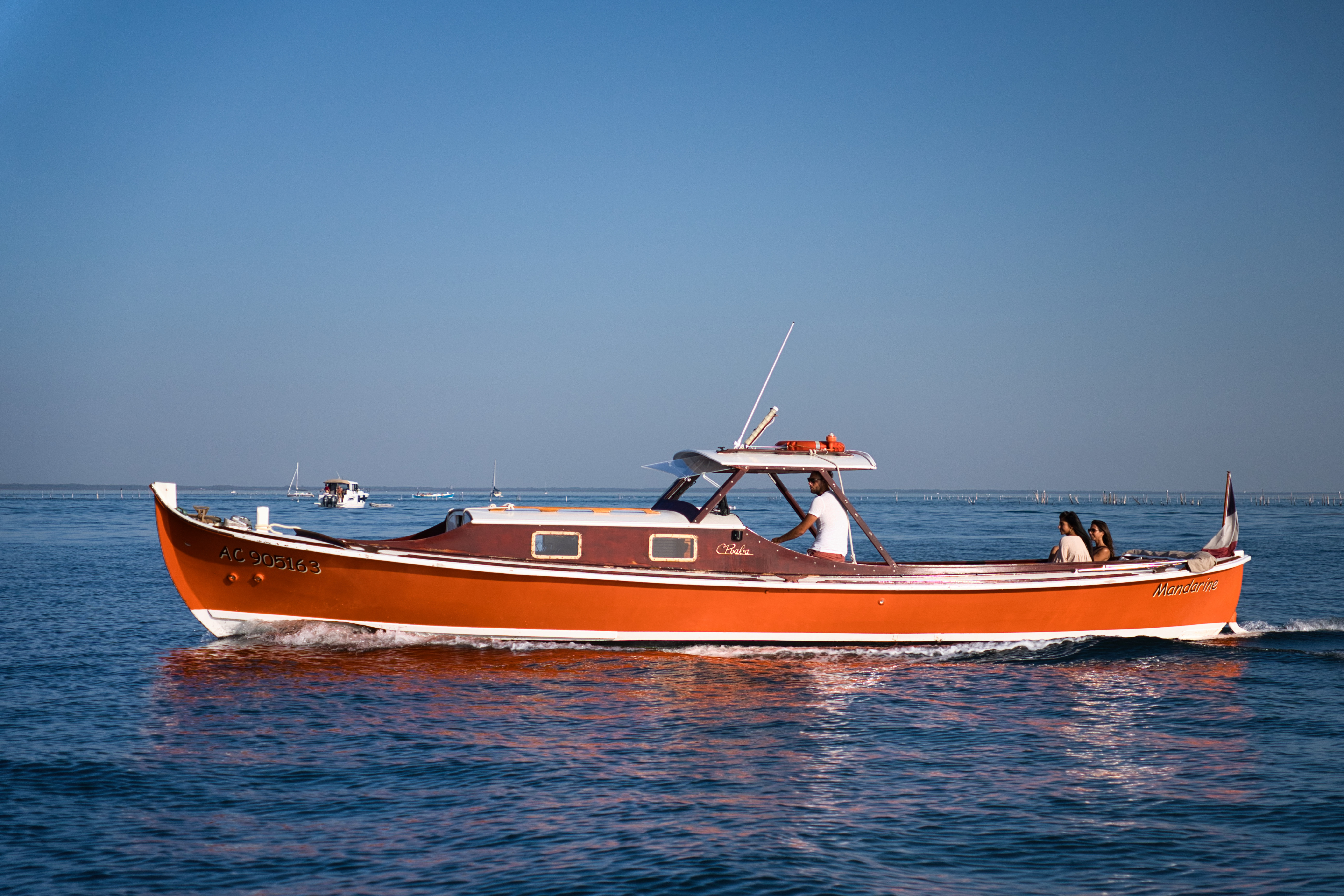 pinasse mandarine balade en bateau bassin d'arcachon